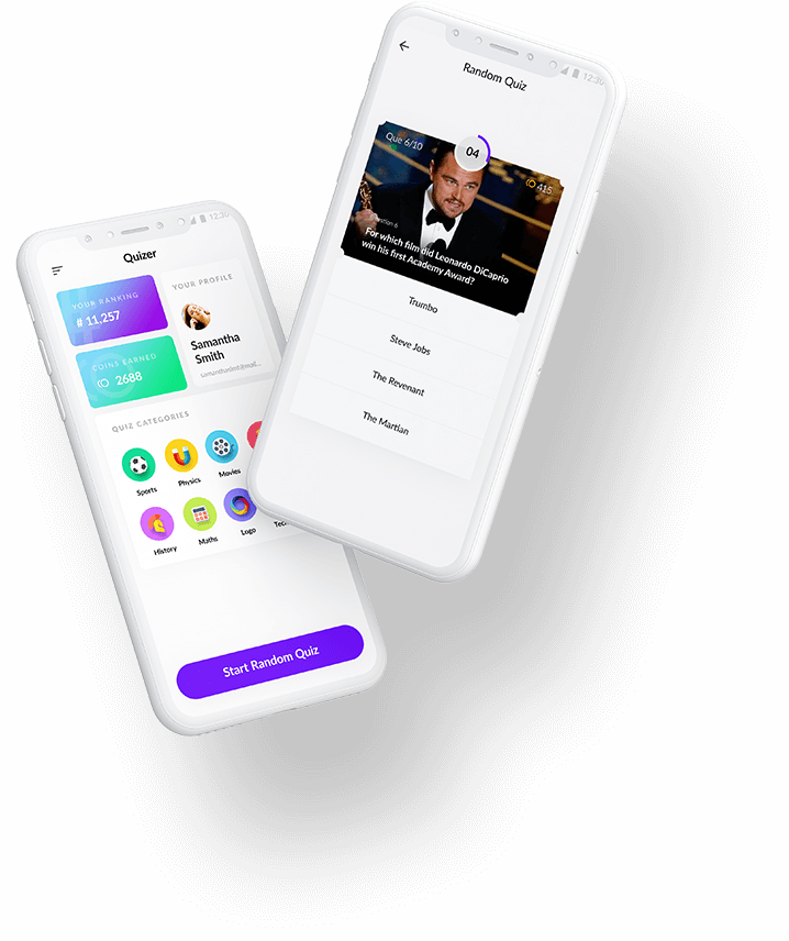 Online Quiz App| Online Test App| Exam App| Quizer